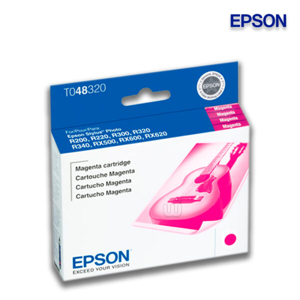 Tinta Epson T048320-AL Magenta Stylus Photo R200, R300 (430 Pag) - Wilcon