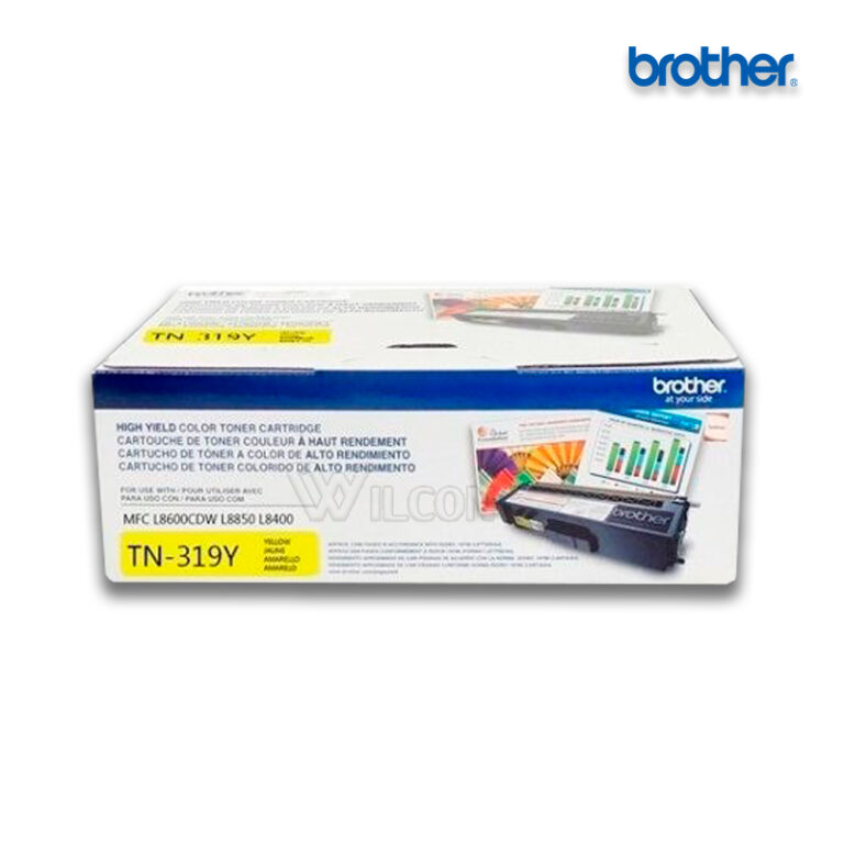 Tóner Brother TN-319Y Yellow para HL-L8350CDW (6,000 Pag) - Wilcon